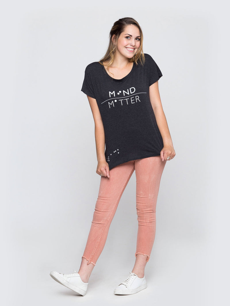 Women's "Mind Over Matter" Graphic Dolman – Two Blind Brothers